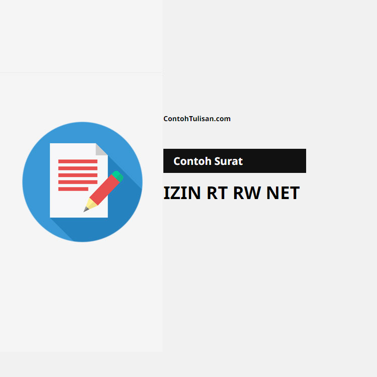 Contoh Surat Izin RT RW Net | contohtulisan.com