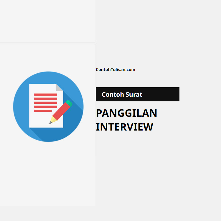 Contoh Surat Panggilan Interview | contohtulisan.com