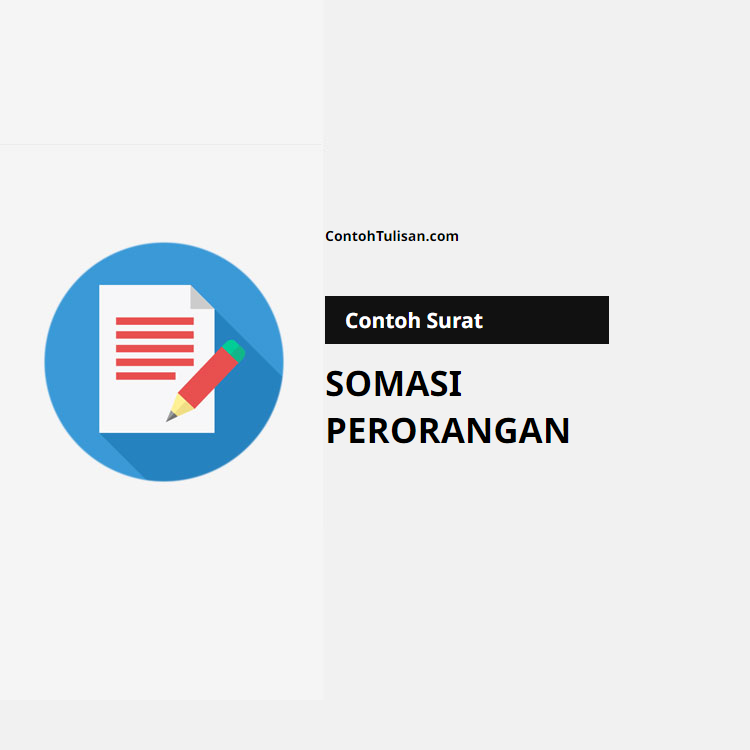 Contoh Surat Somasi Perorangan | contohtulisan.com